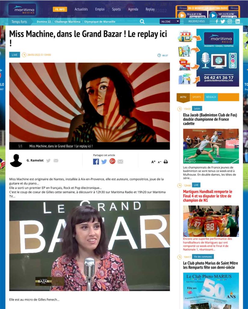 Presse – Miss Machine